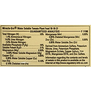 Scotts Miracle-GRO Water Soluble Tomato Plant Food