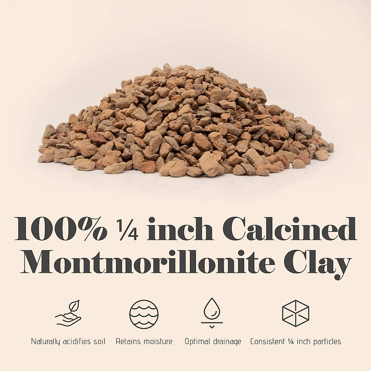 Monto Clay pH 5.6 (Montmorillonite Calcined Clay) Bonsai Soil Amendment (2 Dry Quarts)