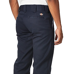 Dickies mens Flex Work Slim Straight Fit Pants, Dark Navy, 30W x 34L US