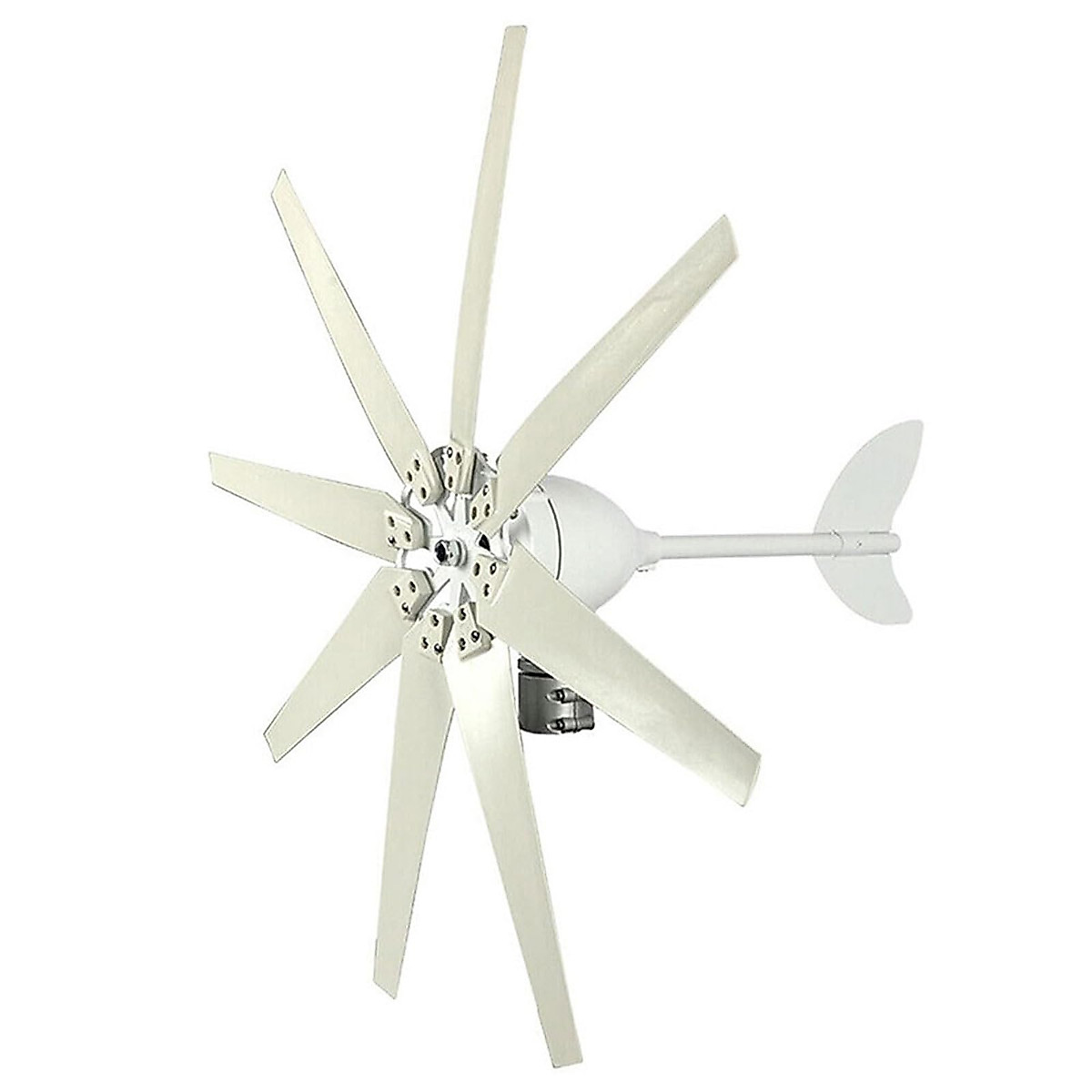 9000W Wind Turbine Generator Kit, 8 Blades Wind Power Generator with MPPT Charge Controller 12V/24V/48V/220V Home Use Windmill Energy Small Wind Turbines (Color : 220V)