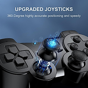 DOYO Wireless PC Gaming Controller, Dual-Vibration Steam Joystick Gamepad Computer Game Controller for PC Windows 7/8/10/11