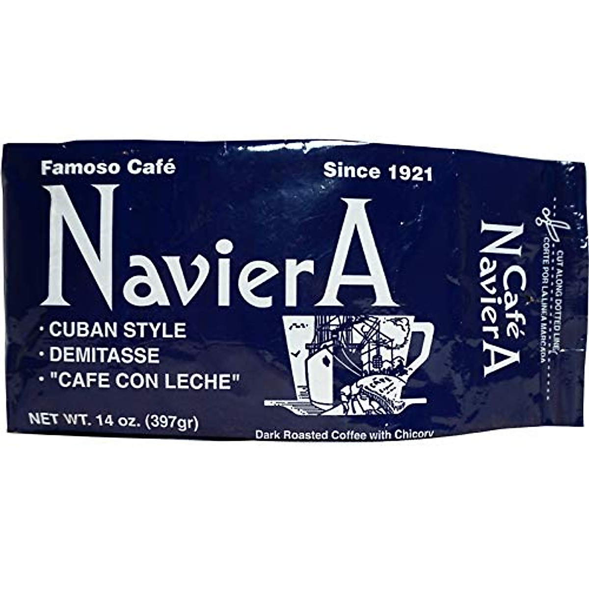 Naviera Cuban Style Dark Roasted Coffee (1 Pack (14 Oz))