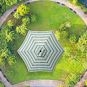 Yescom 9 Ft Patio Umbrella Replacement Canopy Market Table Top Sunshade Cover Garden