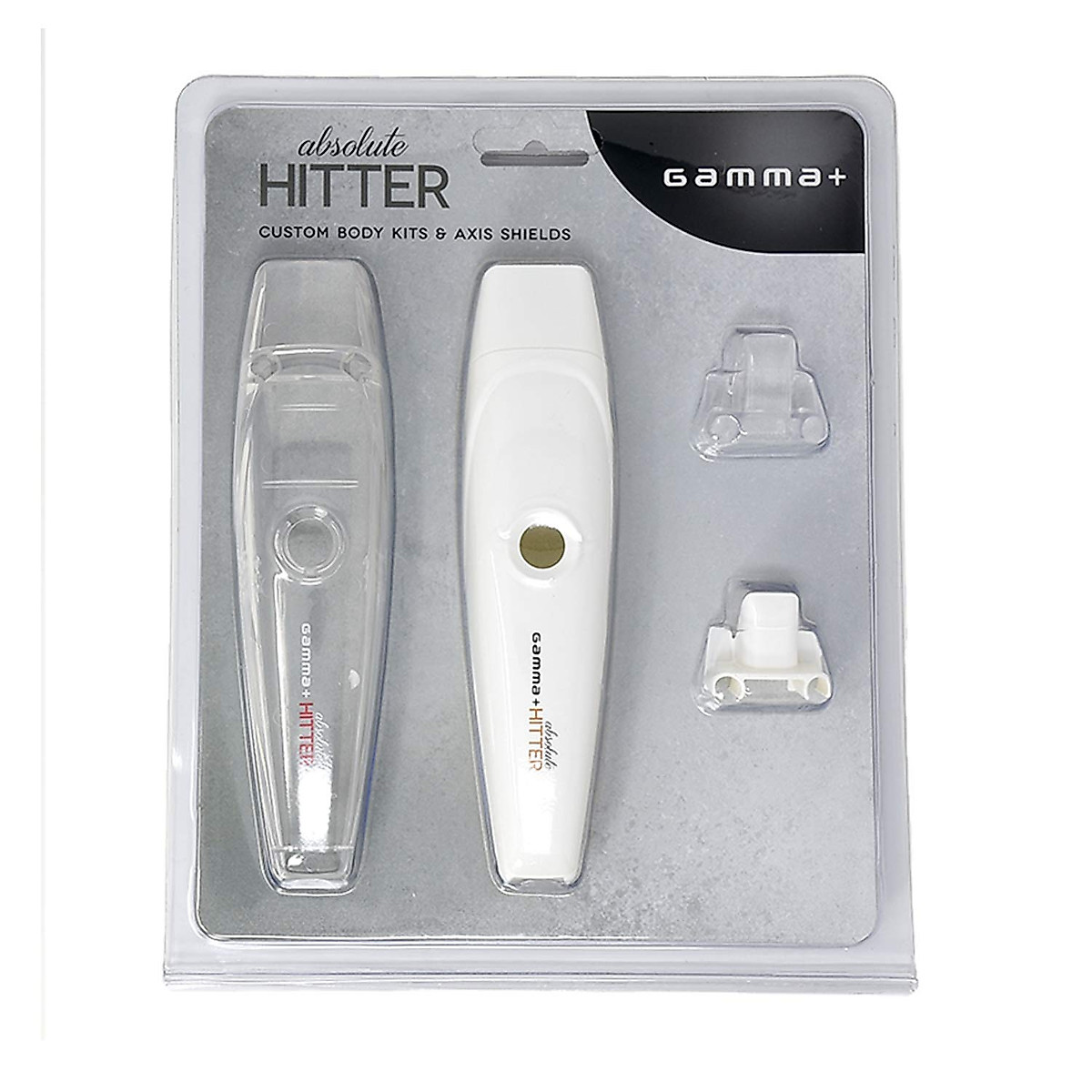 GAMMA+ Replacement Absolute Hitter Hair Trimmer Model Lids - Clear and Matte White