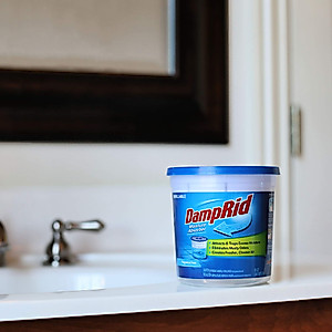 DampRid Fragrance Free Refillable Moisture Absorber - 10.5oz cup – Traps Moisture for Fresher, Cleaner Air