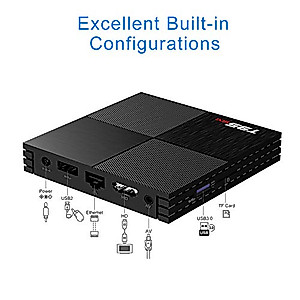 T95 Mini Android 9.0 TV Box, TUREWELL Android TV Box 2GB RAM 16GB ROM Video Box H6 Quadcore cortex-A53 Smart TV Box 2.4GHz WiFi 3D 6K Android Box Streaming Media Player