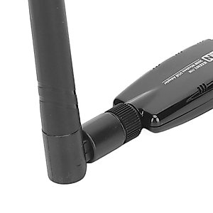 Zyyini WiFi Adapter Card Receiver, 300Mbps USB2.0 W60 5DB RTL8192EU Portable WiFi Adapter Card with Antenna,for Android, for Linux, for Windows XP, for Win7, for Win8, for Win10 Systems