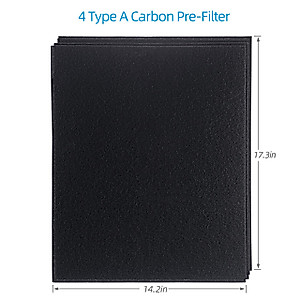 Pokin HPA300 True HEPA Filter Replacement Compatible with Honeywell Air Purifier HPA300 Series, HPA300, HPA304, HPA8350, HPA300VP, HPA3300b, HPA5300, Pack of 3 HEPA R and 4 Pre Filters