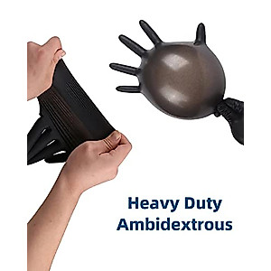 Glovary Black Cooking Gloves Disposable Latex and Powder Free Nitrile Glove Large 6 Mil, 100 Count, Hair Dye Cleaning, Food Grade Handling Service Gloves