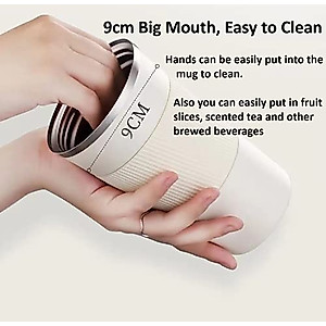 17oz. Coffee Travel thermos ,Stainless Steel Travel Mug&Tumbler Vacuum Insulated Cup(White)