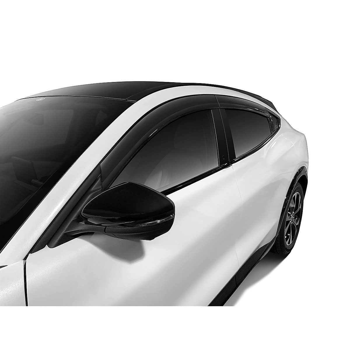 Auto Ventshade [AVS] Low Profile Ventvisor / Rain Guards | Smoke Color, 6 pc | 896002 | Fits 2009 - 2014 Nissan Murano