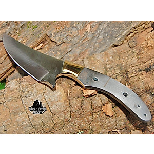 Whole Earth Supply 420 Stainless Steel Knife (420 Stainless Steel, Pair of 3.5 inch Upswept Skinning Blades)