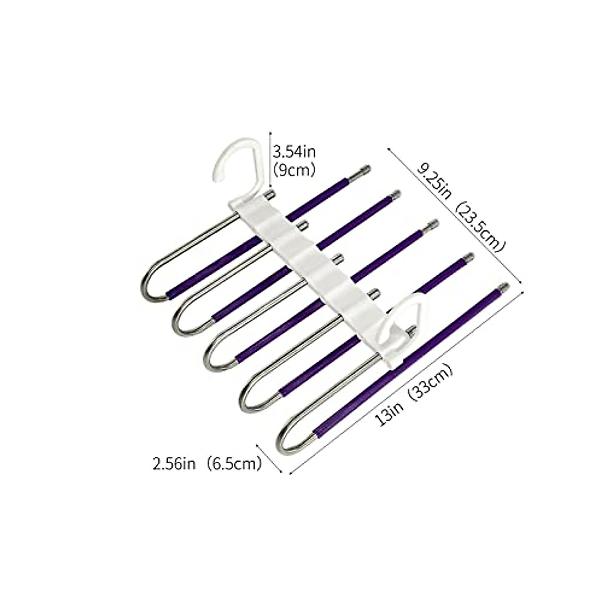 5 Pack - Pants Hangers Space Saving Closet Organizer Pant Hangers Home Organization Hanger Space Saving Hangers Closet Organizers Pants Hanger Pant Hanger Clothes Hangers