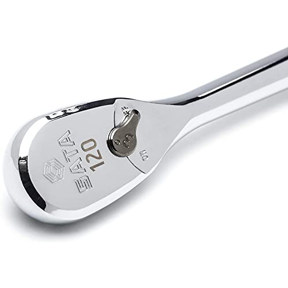 SATA 1/2-Inch Drive 120P Professional Ratchet with Dual-Pawl 60-Tooth Teardrop Head and 3-Degree Swing Arc, Heavy-Duty - ST13974