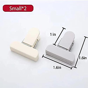 Large, Medium and Small Chip Clip Mix of 8 - Chip Clips with Strong Grips Keep Your Food Fresh These Easy-to-Use Bag Sealers Will Eliminate Waste 8-Piece Sealing Clips