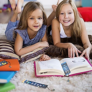 12 Pcs Bookmarks for Children Cat Moon Star Celestial Theme Space Bookmarks with Metal Charms Inspirational Quotes Bookmarker Gift for Kids Boys Girls School Reading (Novelty Style)