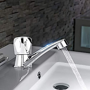 Watris Veiyi Single Cold Faucet Water Tap, ABS Water Tap, Cold Water Faucet, Bathroom Basin Kitchen Sink Accessories G1/2(20mm)(Diamond)