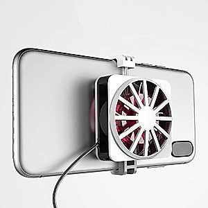 JYXDKD Mobile Phone Cooler Universal Gaming Phone Cooler Portable RGB Fan Holder Heat Sink Anchor Game Radiator