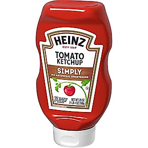 Heinz Simply Tomato Ketchup with No Artificial Sweeteners (20 oz Bottle)