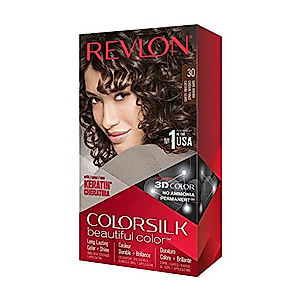 Revlon ColorSilk Hair Color, 30 Dark Brown 1 ea (Pack of 5)