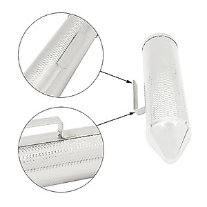 Mowind Stainless Steel Metal Guiro Percussion Instrument Musical Training Tool with Scraper