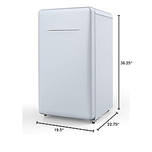 Winia WFR044RCNL Retro Compact Refrigerator, 4.4 Cu. Ft, City Blue