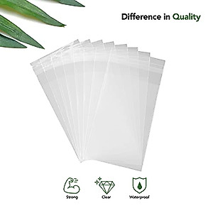 Seal Fresh Cello Bags – 3x5 Inches (200 Count) – Clear Plastic Resealable Self-Adhesive Sealing Reclosable Cellophane Baggies – For Snacks, Popcorn, Cookies, Candies, Treats, Pastries, Party Favors, Decorative Wrappers, Gifts, Soaps, and Goodies