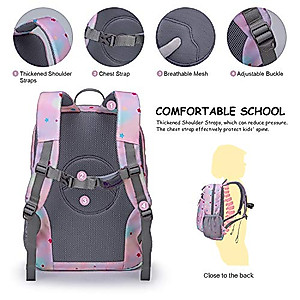 MOUNTAINTOP Kids Backpack for Boys Girls Preschool Kindergarten Children Backpacks,Star Print 12L