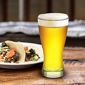 DISCOUNT PROMOS Pilsner Glasses 13.25 oz. Set of 12, Bulk Pack - Made in the USA, Perfect for Hotels, Restaurants, Bars and Even Party Favors - Clear