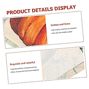 DOITOOL 4pcs Halloween Placemat Table Placemats Jute Placemat Home Decorations Thanksgiving Decorations Halloween Fall Pumpkin Placemats Autumn Table Mat Pumpkin Pattern Mats Kitchen Mats