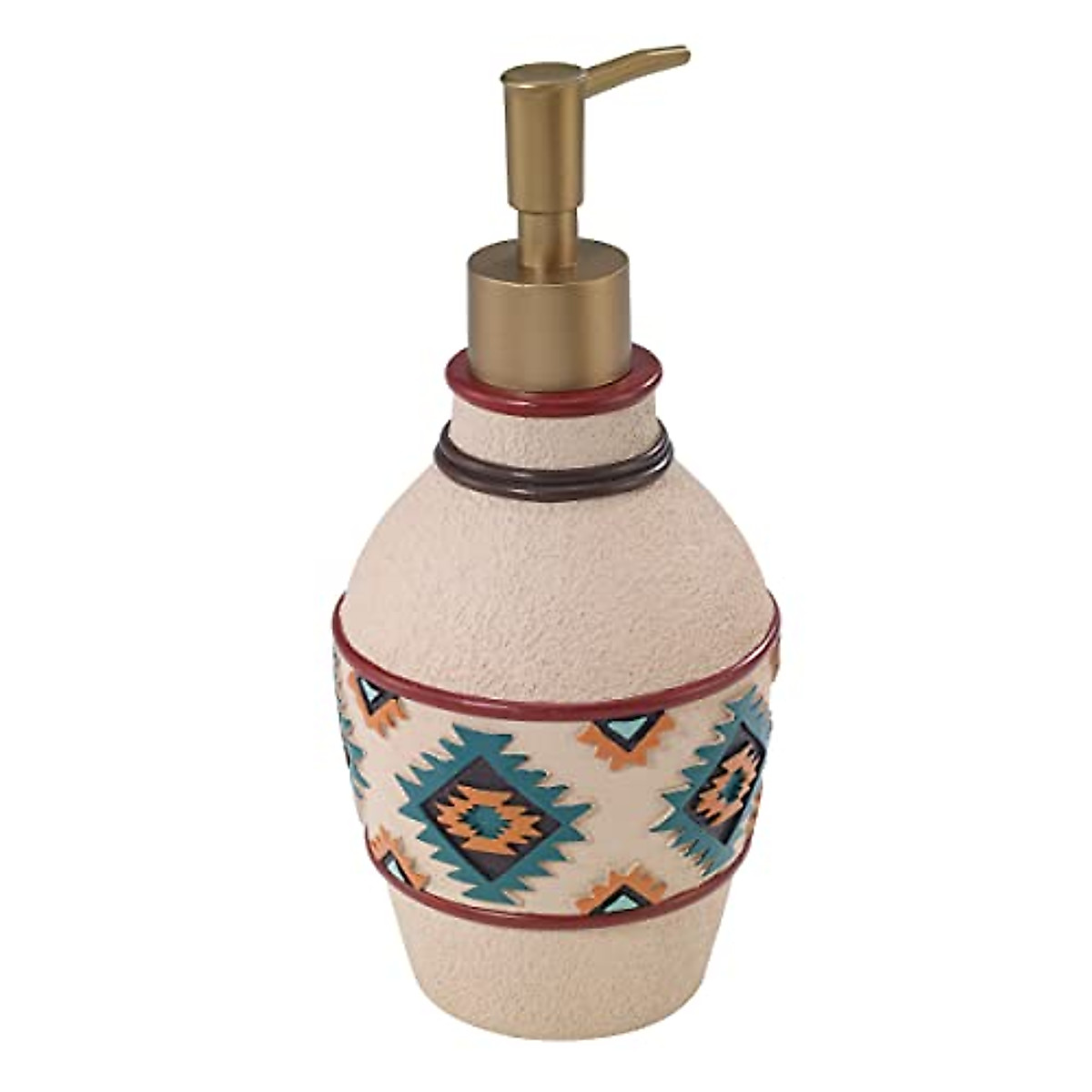 Avanti Linens - Soap Dispenser/Lotion Pump, Decorative Home Decor (Navajo Dance Collection)