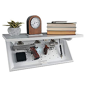 Lockdown In Plain Sight Shelf with Discreet Design, Easy Magnetic Access, Customizable Compartment and PUCK Integration for Home, Business and Security