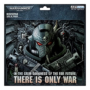 ABYSTYLE Warhammer 40K Dark Imperius Primaris Mousepad 9.25" x 7.7" Non Slip Rubber Mouse Pads Office Desktop Computer Accessories Square Mouse Mat Tabletop Boardgame Videogame Gift