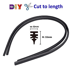 AERO 25.5" Squeegee Refills, Replacement Rubber strips for 26" AERO Avenger and Voyager Windshield Wiper Blades (Pack of 4)