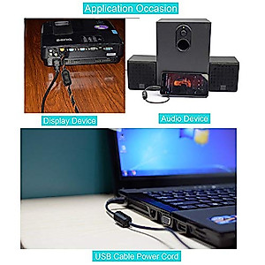 Xshine Pack of 10 Snap on Ferrite Core Bead Choke Ring Cord RFI EMI Noise Suppressor Filter for USB/Audio/Video Cable Power Cord Black (3mm Inner Diameter)