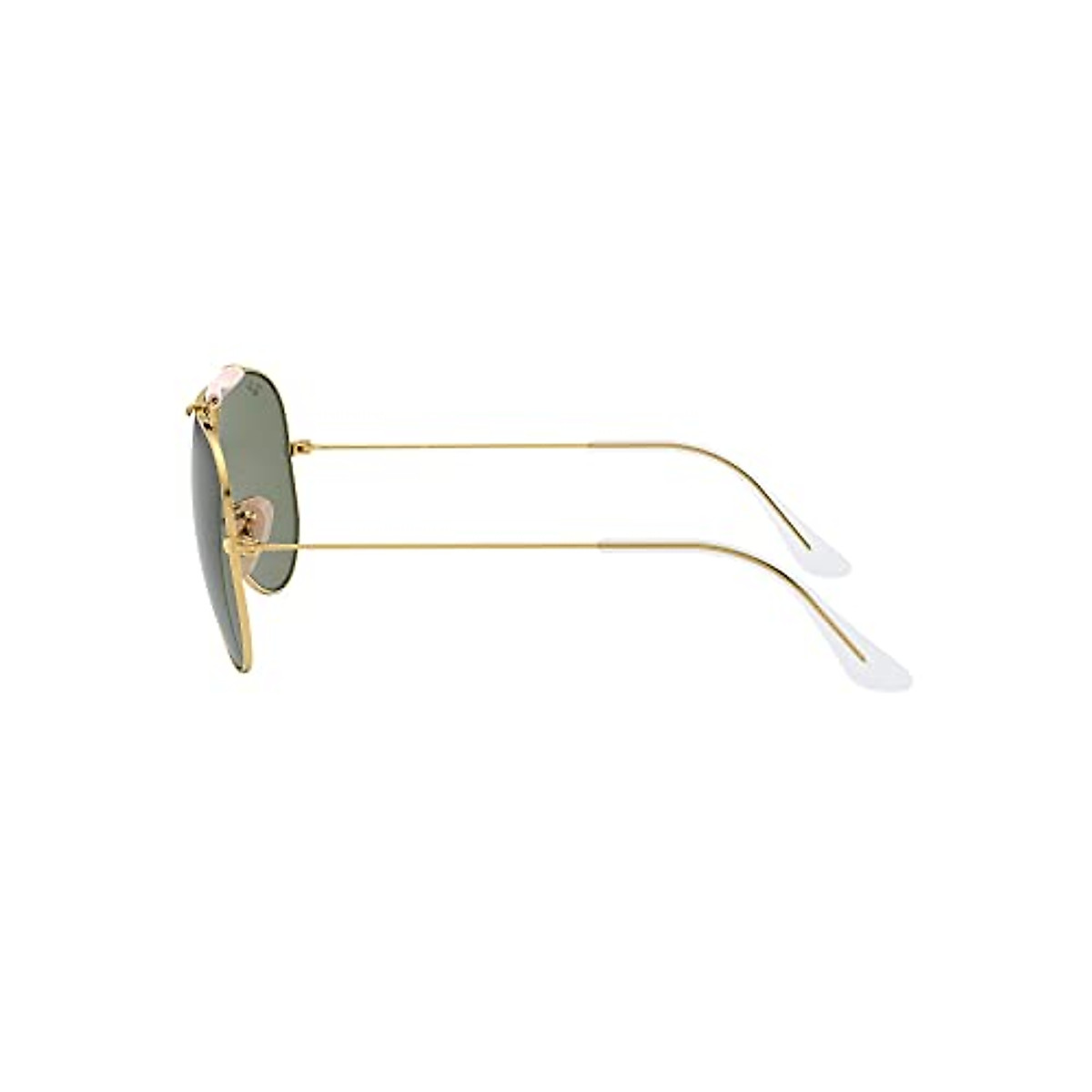 Ray-Ban RB3138 Shooter Aviator Sunglasses, Gold Blush/G-15 Green, 62 mm