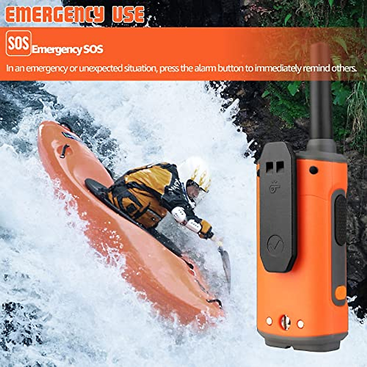 Retevis RT45P Waterproof Walkie Talkies IP67,Rechargeable Two Way Radio for Adults,22CH SOS NOAA,with 1000mAh Battery and USB-C Charger,Long Range 2 Way Radios for Skiing Fishing Boating (2 Pack)