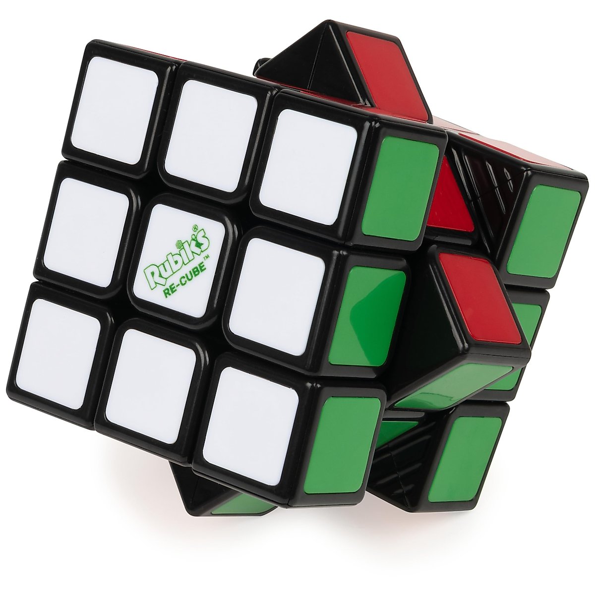 Rubik's Cube, Re-Cube, The Original 3x3 Cube Made with 100% Recycled Plastic 3D Puzzle Fidget Cube Stress Relief Travel Game, for Ages 8+
