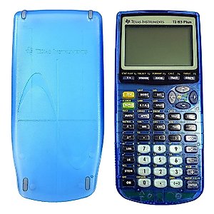 Clear Blue TI 83 Plus Graphing Calculator (Renewed)