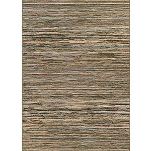 Couristan Cape Hinsdale Indoor/Outdoor Area Rug, 3'11" x 5'6", Brown-Ivory