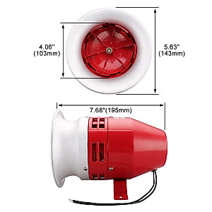 Baomain Motor Horn Siren Buzzer MS-390 AC 110V 0.93A 125DB Decibel Security