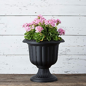 Novelty 38198.03 Classic Urn Planter, Black, 19 Inch