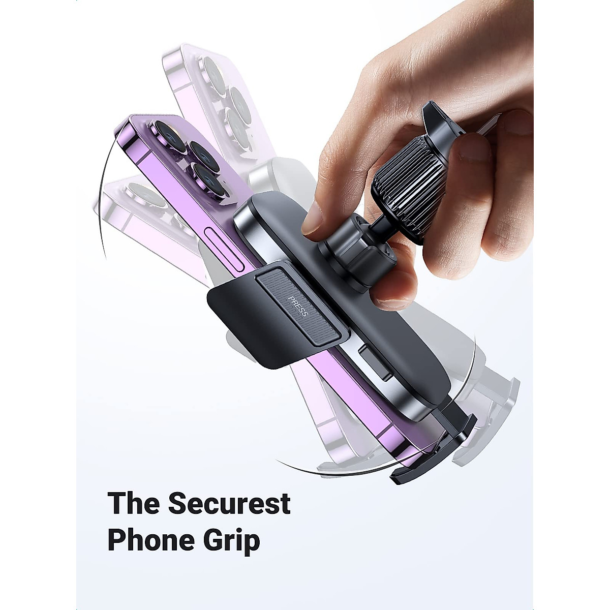 UGREEN Car Phone Holder Phone Mount Car Vent Phone Holder Thick Case Friendly Compatible with iPhone 15 14 Pro Max 14 Plus, iPhone 13 12 11 Pro Max Mini SE XS XR 8 7 6 6S Cell Phone