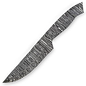 ColdLand Damascus Steel Knife Blank Blade for Knife Making Supplies - Handmade Knife Blanks Full Tang Steel Blade - knife blade for DIY Knives Making Sharp Blades