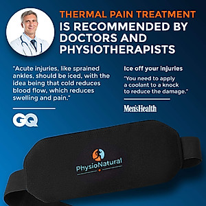 Cold Therapy Reusable Gel Pack with Secure Wrap for Instant Relief of Back Pain, Sore Shoulders, Swollen Knees - Ideal for Injuries, Arthritis, Sprains, Aches, and Surgery Recovery