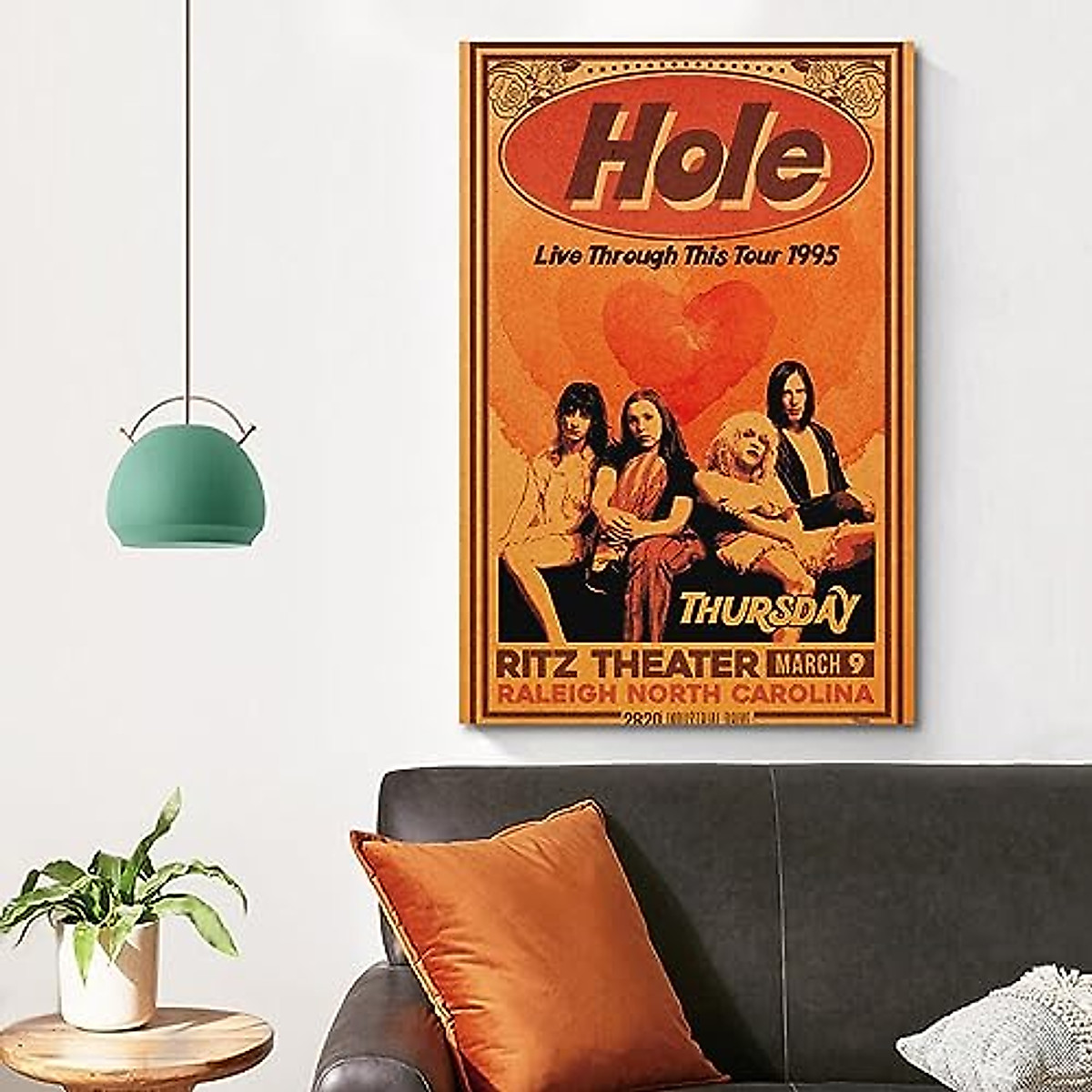 SHOKHI Hole 1995 Tour Poster Rock Band Poster Retro Poster Poster Decorative Painting Canvas Wall Posters and Art Picture Print Modern Family Bedroom Decor Posters 12x18inch(30x45cm)