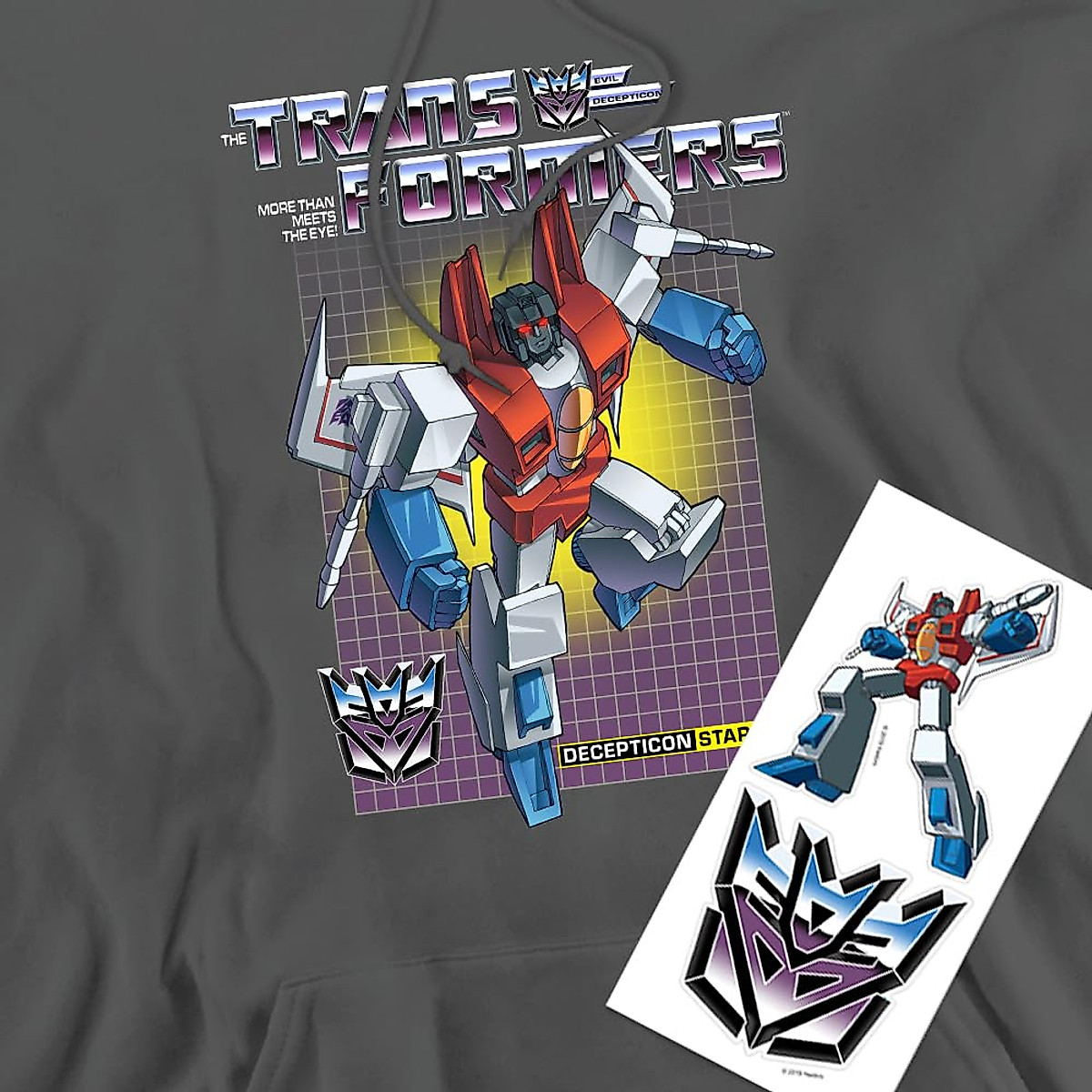 Popfunk Transformers Starscream Pullover Hoodie & Stickers (Small)