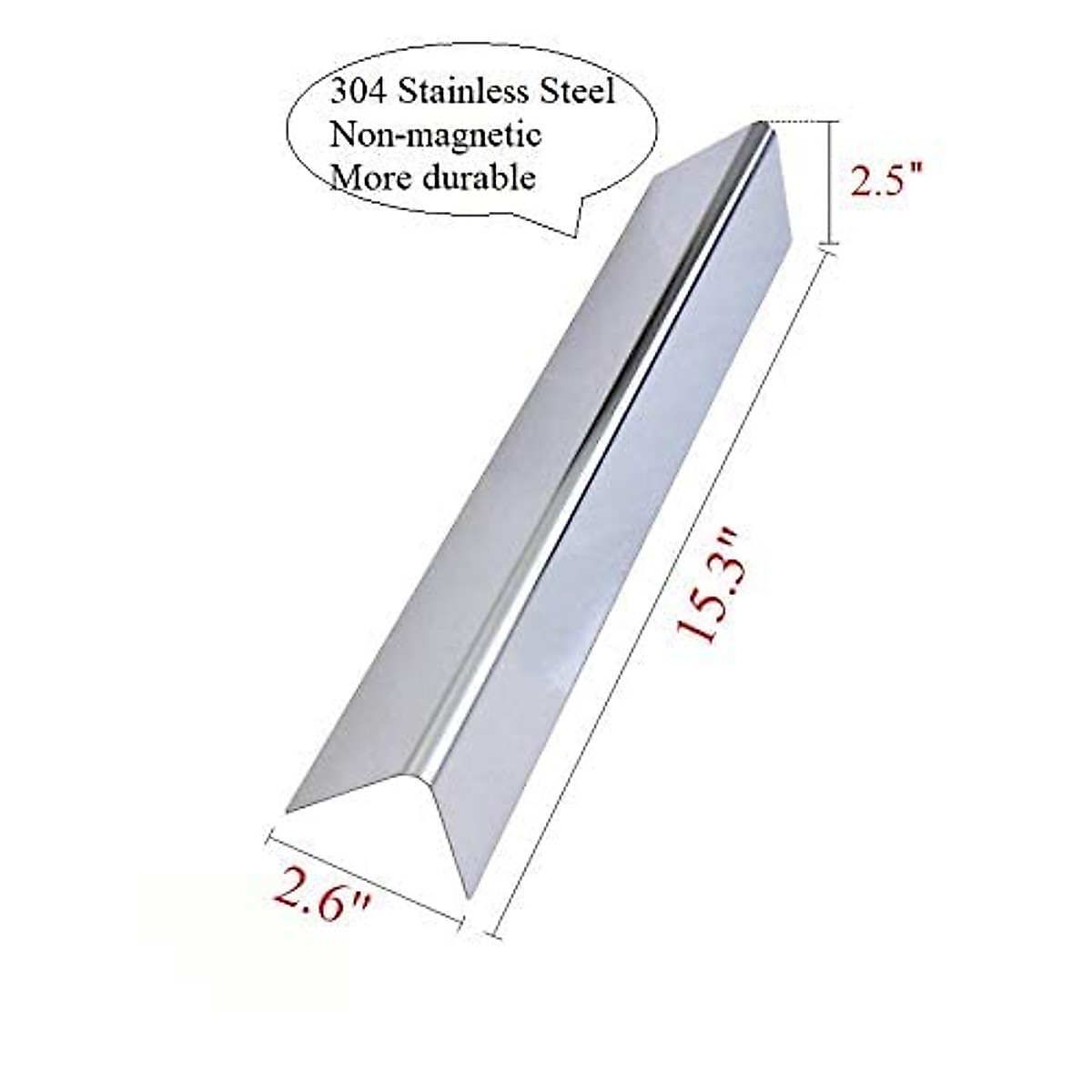 GasSaf 15.3 inch Flavorizer Bars and 17.5 inch Grill Grates Replacement for Weber 7636 7638, Spirit 300 Series E310 E320 E330 S310 S320 S330 Gas Grills with Front Control Knob (2013-2017)