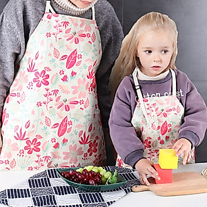 S SENHE Matching Aprons for Kids and Adults,2 PCS Aprons for Women & Kids Aprons,Perfect Mommy and Me Kitchen Cooking Apron