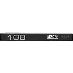 TRIPP LITE 8-Port Compact 1+1 User Rackmount Cat5 IP KVM Switch (B072-008-1-IP),Black